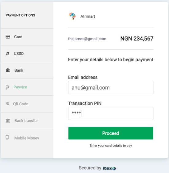 ITEX. The simplest way to accept payments